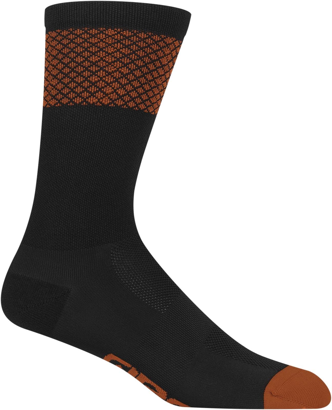 Giro Comp Racer High Rise Unisex Adult Road & Trail Cycling Crew Socks - Black/Bright Red (2023), Large