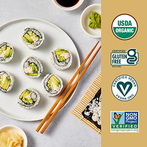 gimMe Organic Roasted Seaweed - Restaurant-style Sushi Nori Sheets - 0.81 Ounce