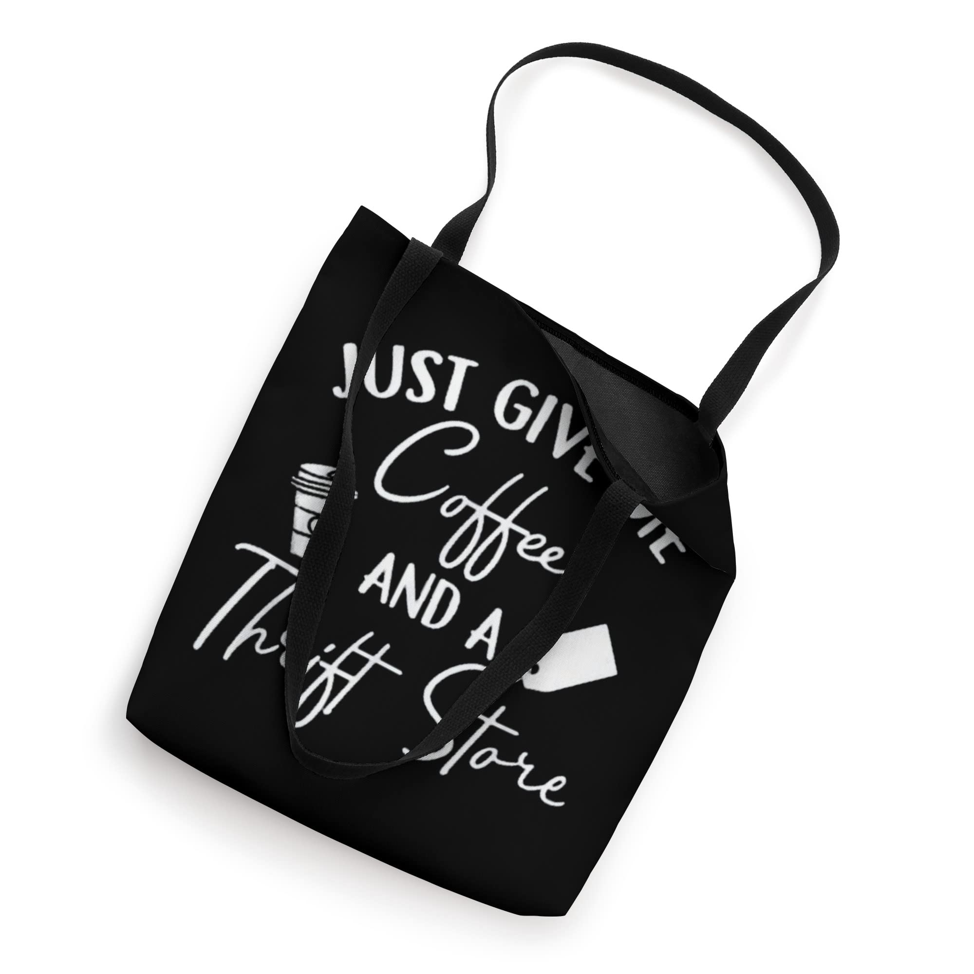 Give Me Coffee Thrift Store Yard Sale Thrifting Tote Bag