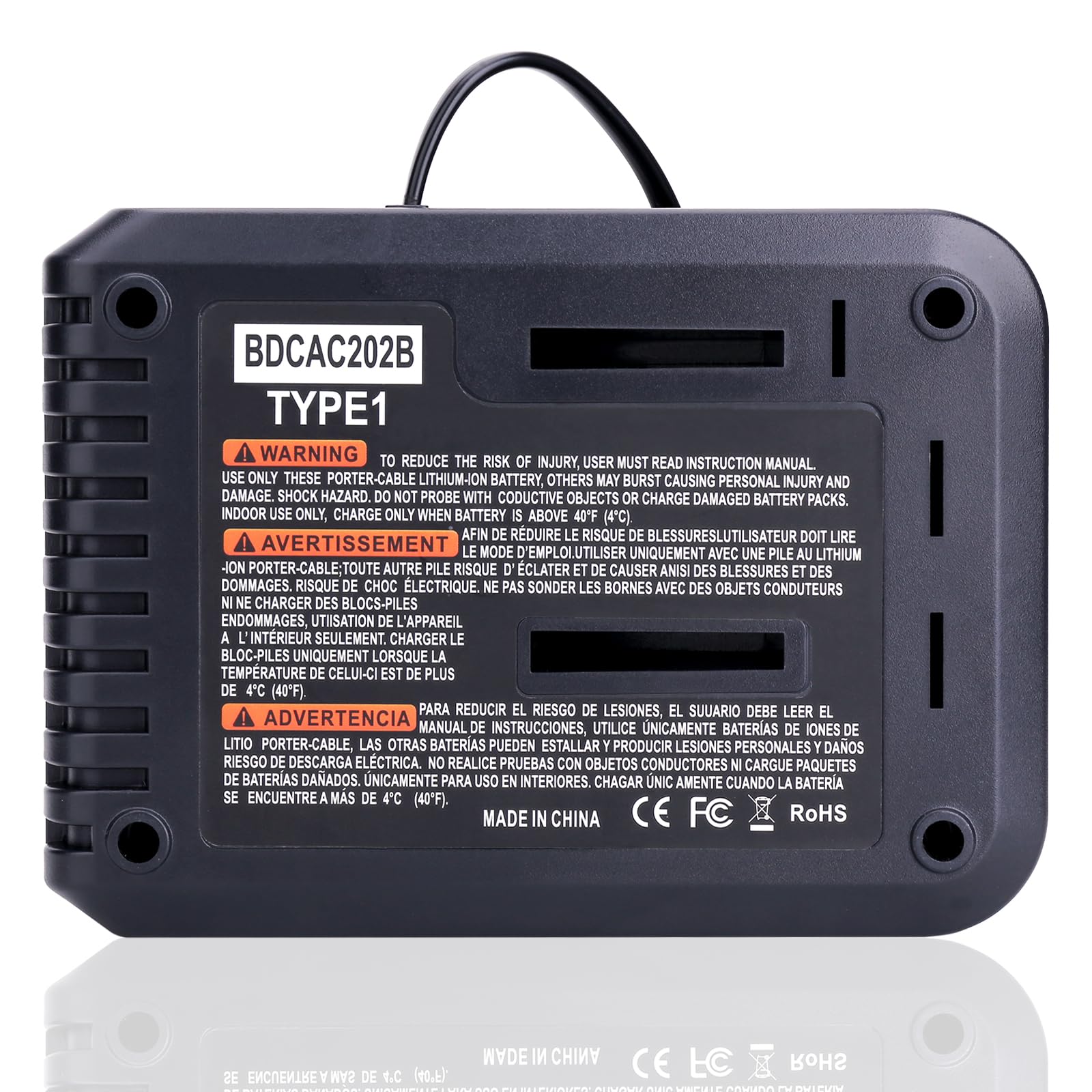 Qbmel 20 Volt Lithium Battery Charger BDCAC202B Replacement for Black and Decker 16V-20V MAX Lithium Battery LBXR20 LBX4020 LBXR20 LBXR2020 LBXR2020-OPE