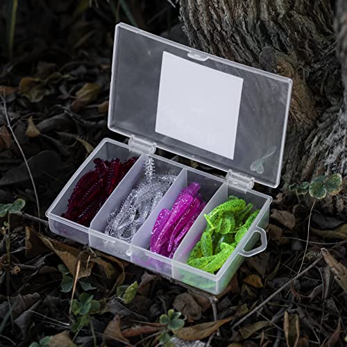 Goture 80PCS Crappies Lures Kit, 4 Types Crappie Lures Baits, Soft Plastic Fishing Lures for Crappie, Panfish, Bluegill, Trout