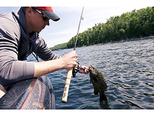 Ugly Stik 6’6” GX2 Spinning Fishing Rod and Reel Spinning Combo, Ugly Tech Construction with Clear Tip Design, 6’6” 1-Piece Rod
