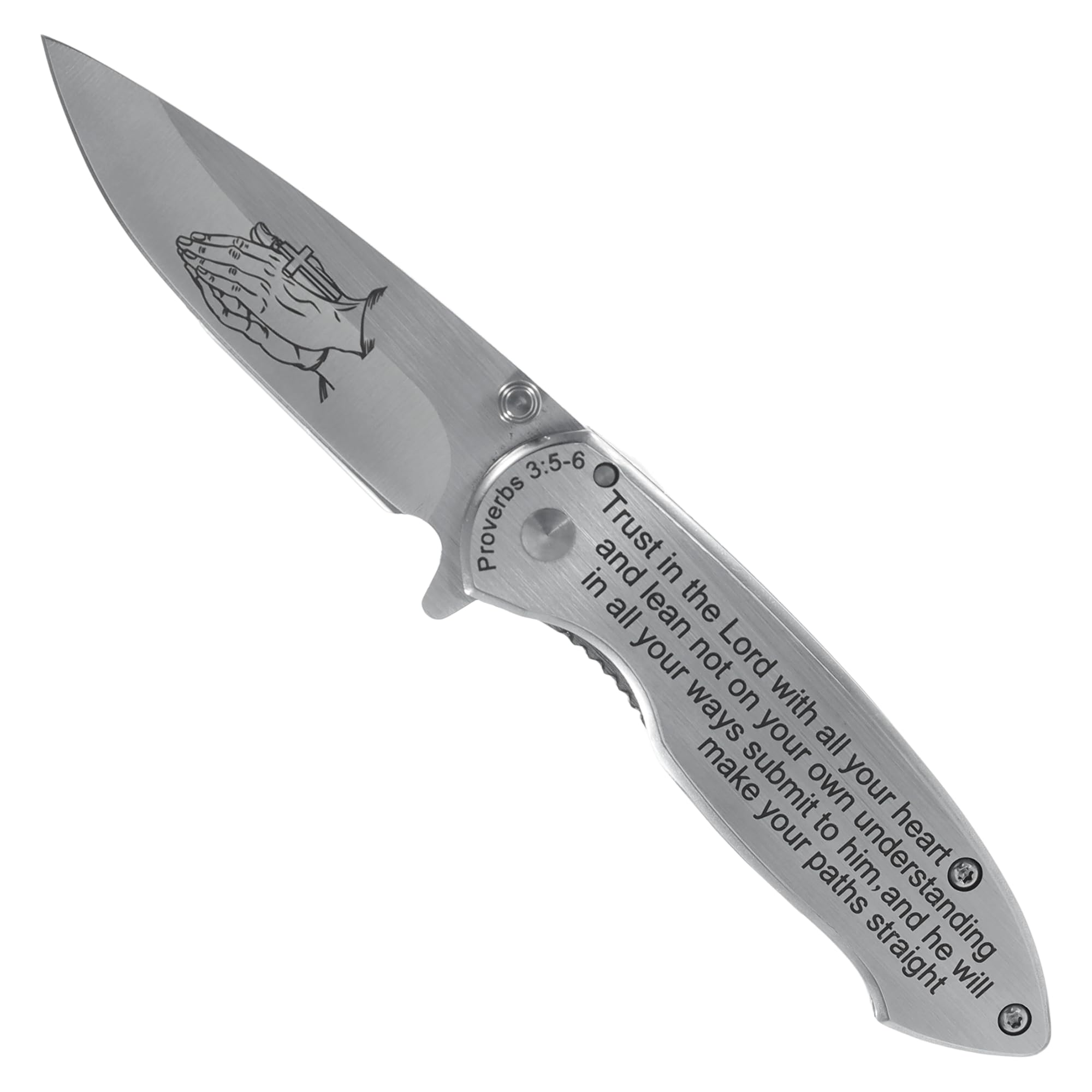 MRSLYFQH Scripture Grace Gifts Jesus Christ Religious Pocket Knive for Mens,Bible Verse Catholic Confirmation & Baptism Holy Salvation Faith Gift