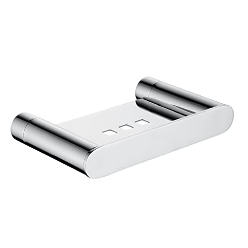 HALOU Restroom Shower Soap Dish Plate Tray Basket Wall Mounted Polish Soap Stainless Steel