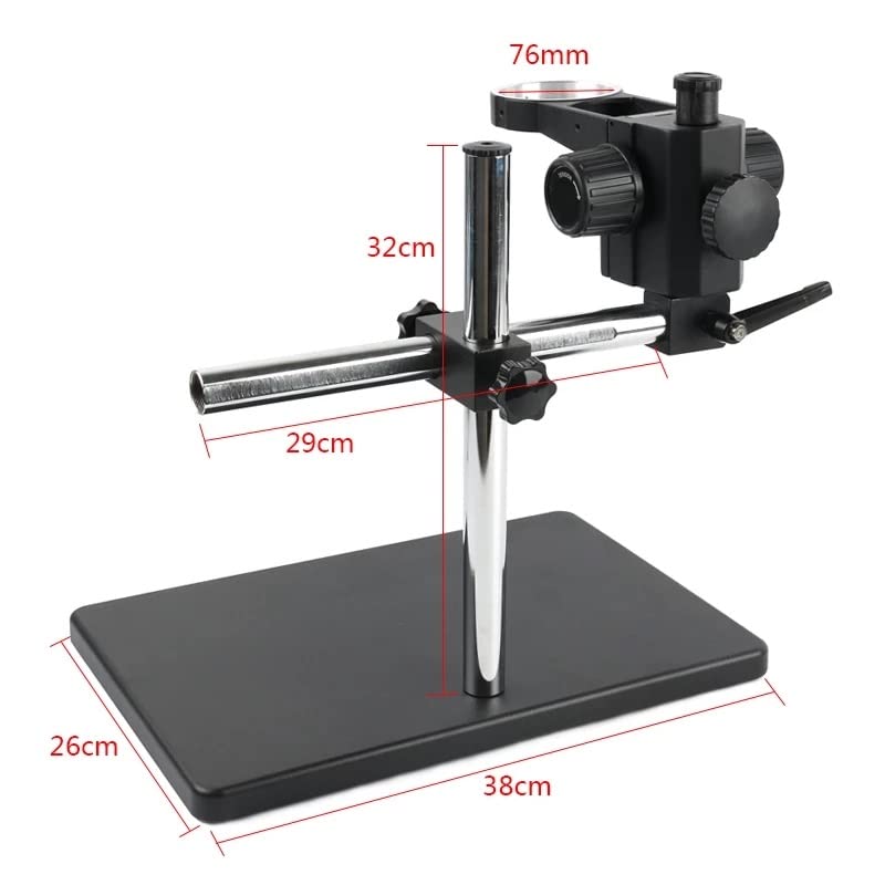 LXXSH Industrial Binocular Trinocular Microscope Camera Stand Holder Arm Bracket 76mm Universal 360 Rotating Maintenance Workbench (Color : A, Size : 38cm x 26cm x 34cm)