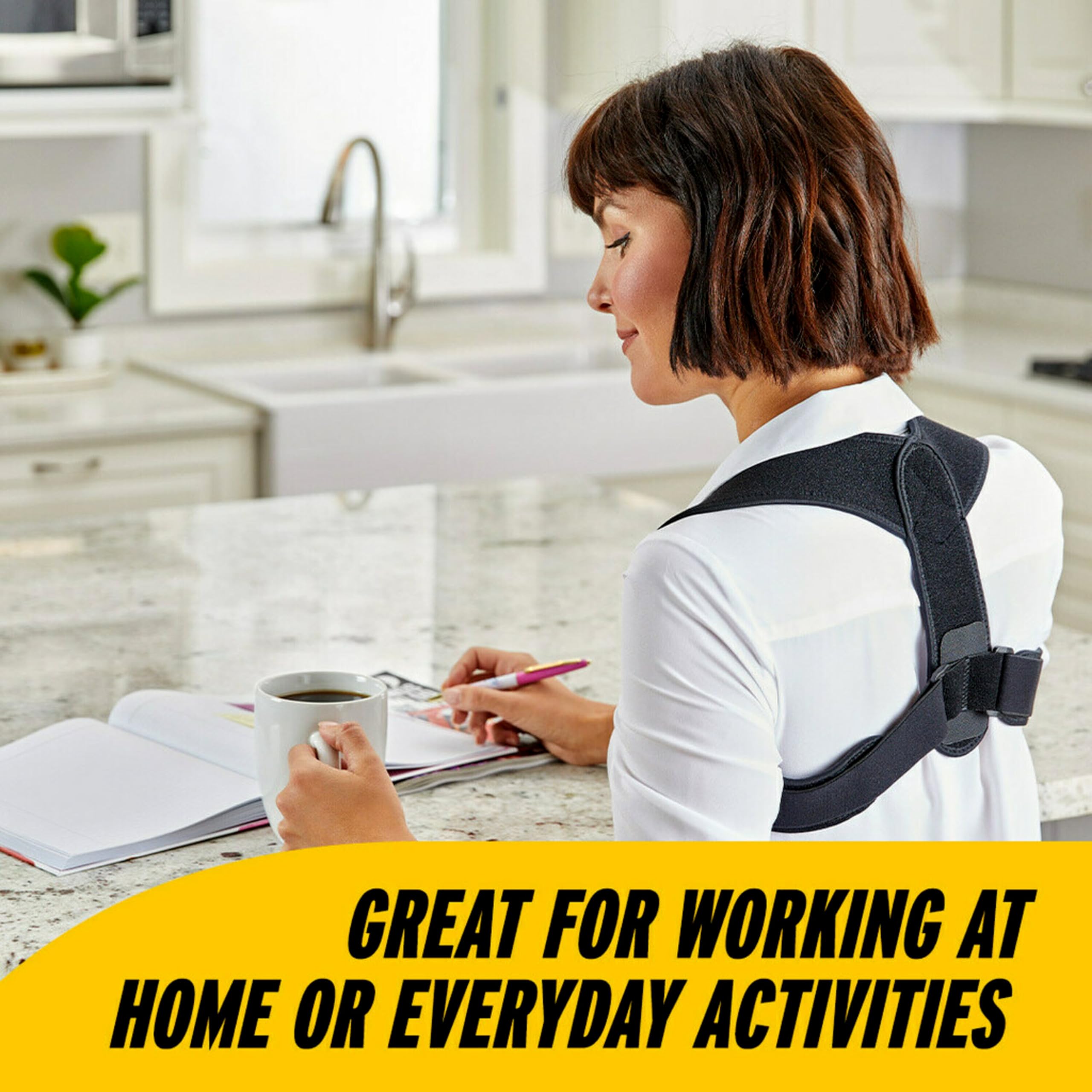 FUTURO Posture Corrector, Fits Men and Women, Helps Promote Better Posture, Back Support, Doctor Developed, Adjustable