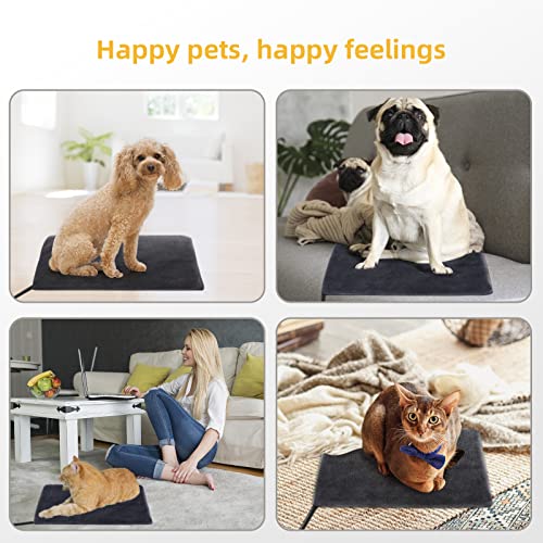 SoftGym Pet Heating Pad Dog Heating Pad Dog Cat Warming Pad Electric Heated Pad for Dogs and Cats Heating Pad Dogs Heated Mat for Dogs Indoor Warming Mat with Auto Power(S)