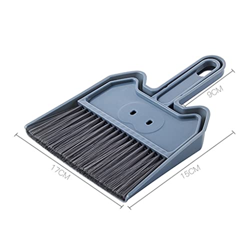 LYSLDH 2pcs Fashion Product Mini Sleepwear Desktop Sweep Small Desktop Sweep Broom Dustpan Cleaning Brush Table Corner Cleaner (Color : E)