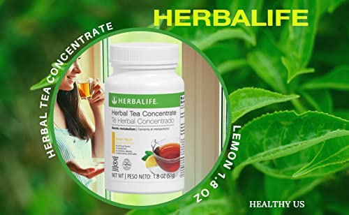 Herbalife TEAPACK Herbal Tea Concentrate: Lemon Flavor 30 Packets (1.7g), Boosts Metabolism, On The Go, Natural Flavor, No Artificial Sweeteners, Gluten-Free