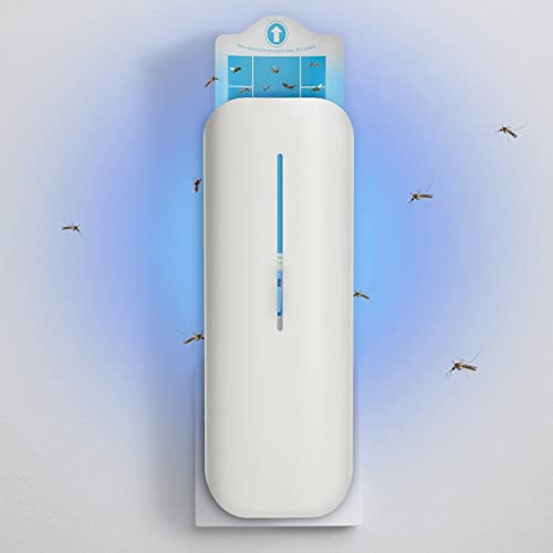 Meilen Bug Zapper, Fruit Fly Traps for Indoors - Silent Mosquito Killer for Home & Office, 375 Sq.ft Coverage Flying Insect Trap for Gnats, Aedes & Other Insects, 3 Glue Cards Included