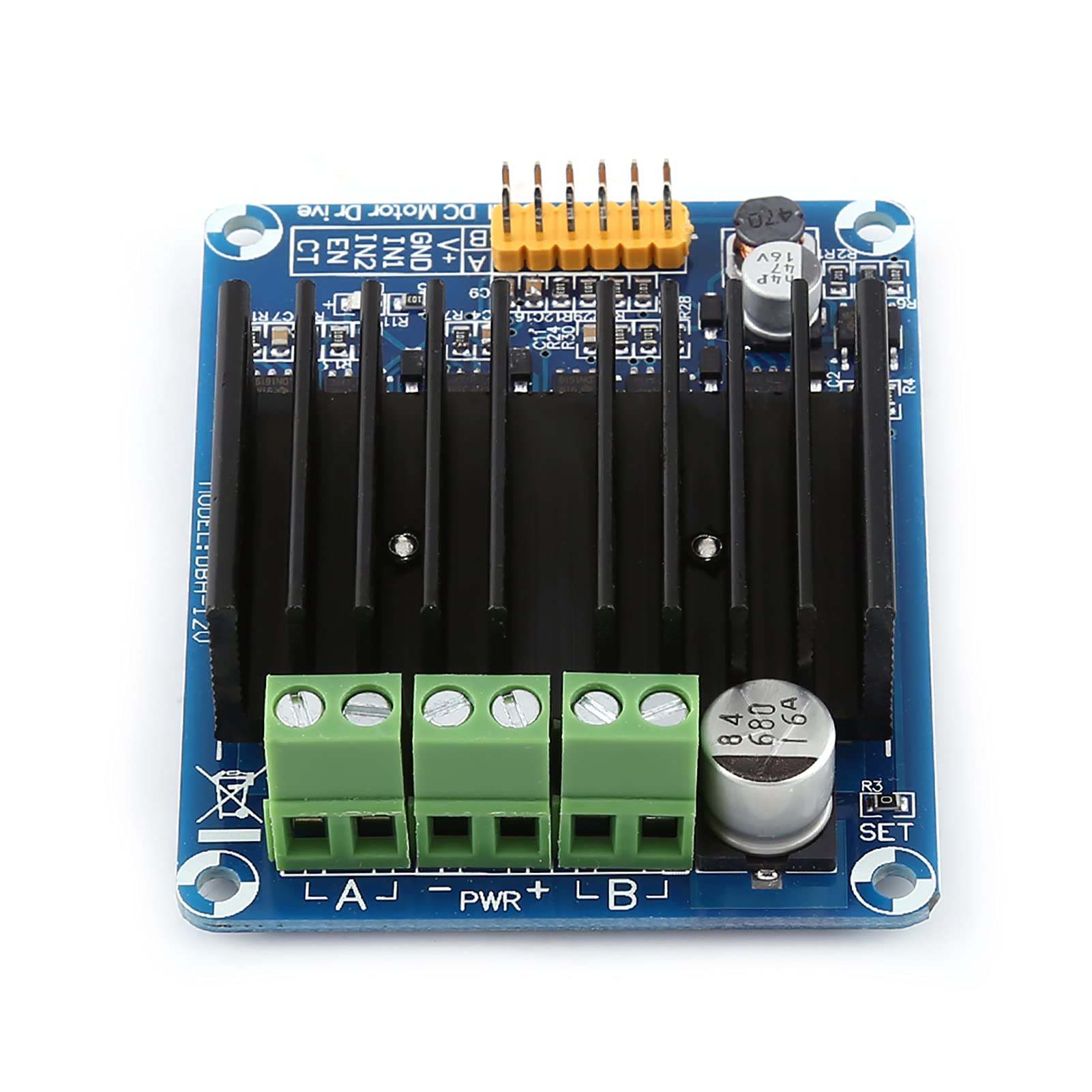 Motor Drive Controller, 1pc DC5-12V 0A-30A Dual Channel H Bridge Motor Driver Board Module for Arduino Smart Car Power