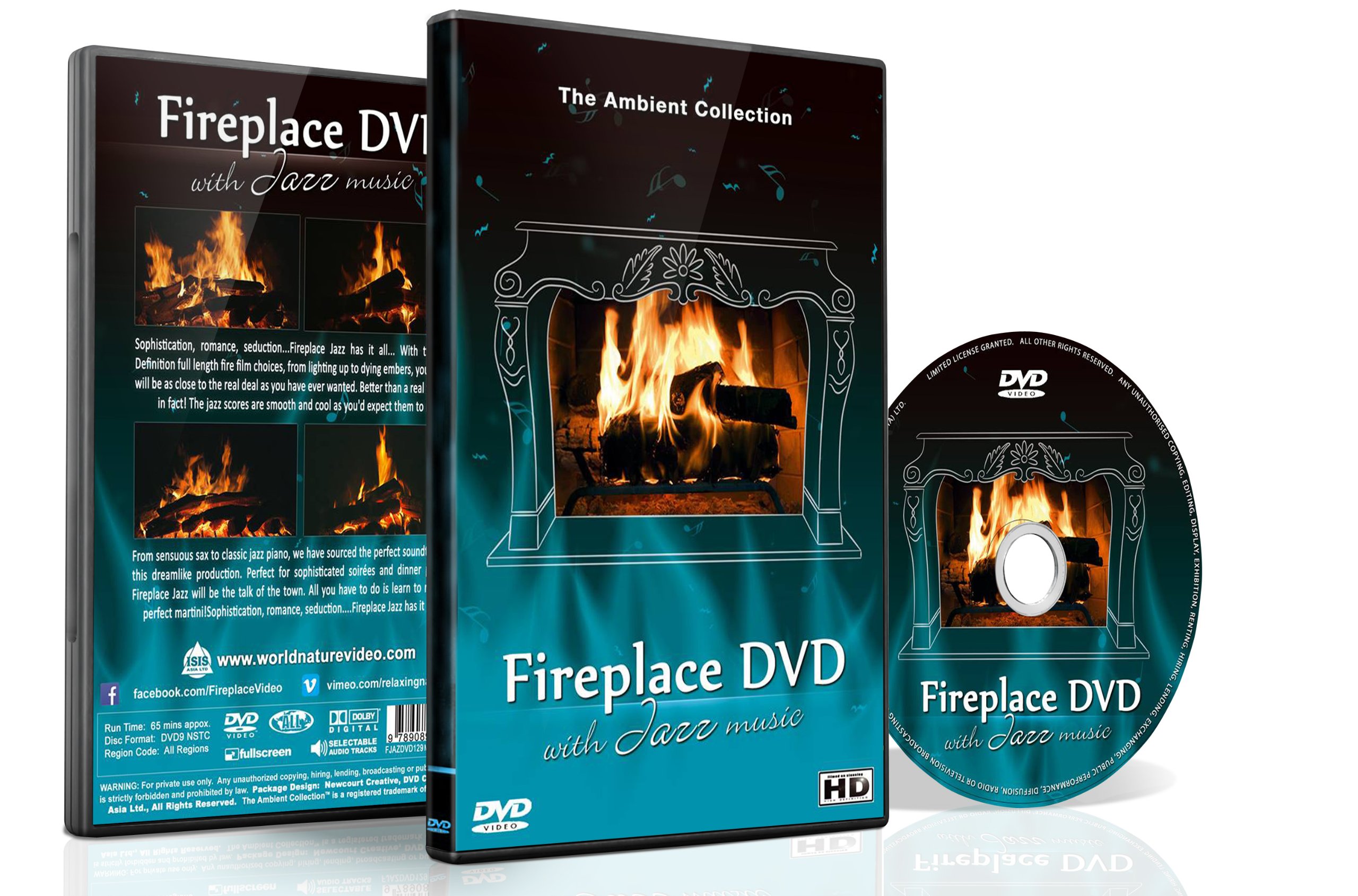 Fireplace DVD - Fireplace Jazz - Romantic Fireplaces with Jazz Music for Dinner Partys