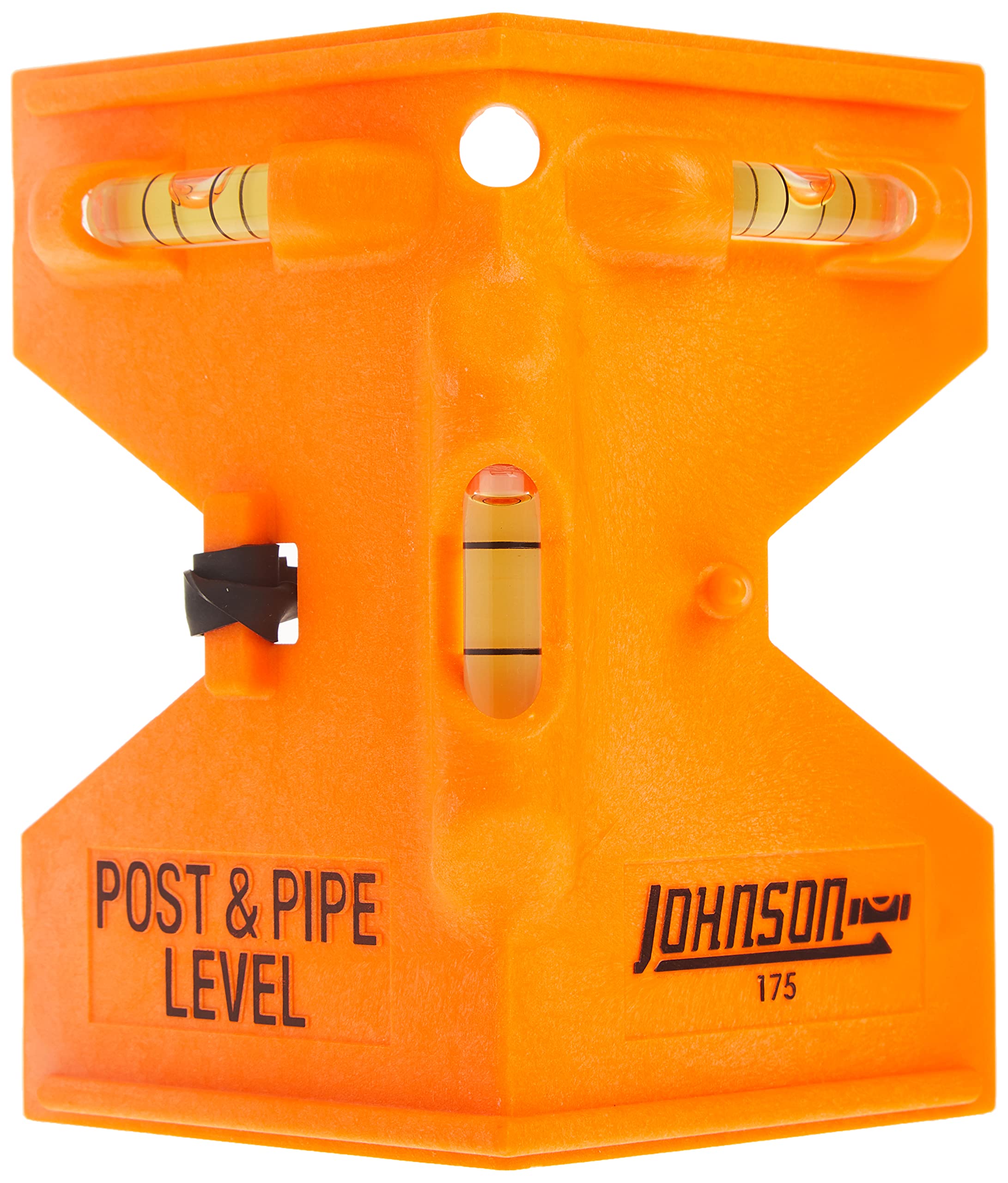 Johnson Level & Tool 175-O Orange Post & Pipe Level, 4" x 5" x 9", Orange, 1 Level