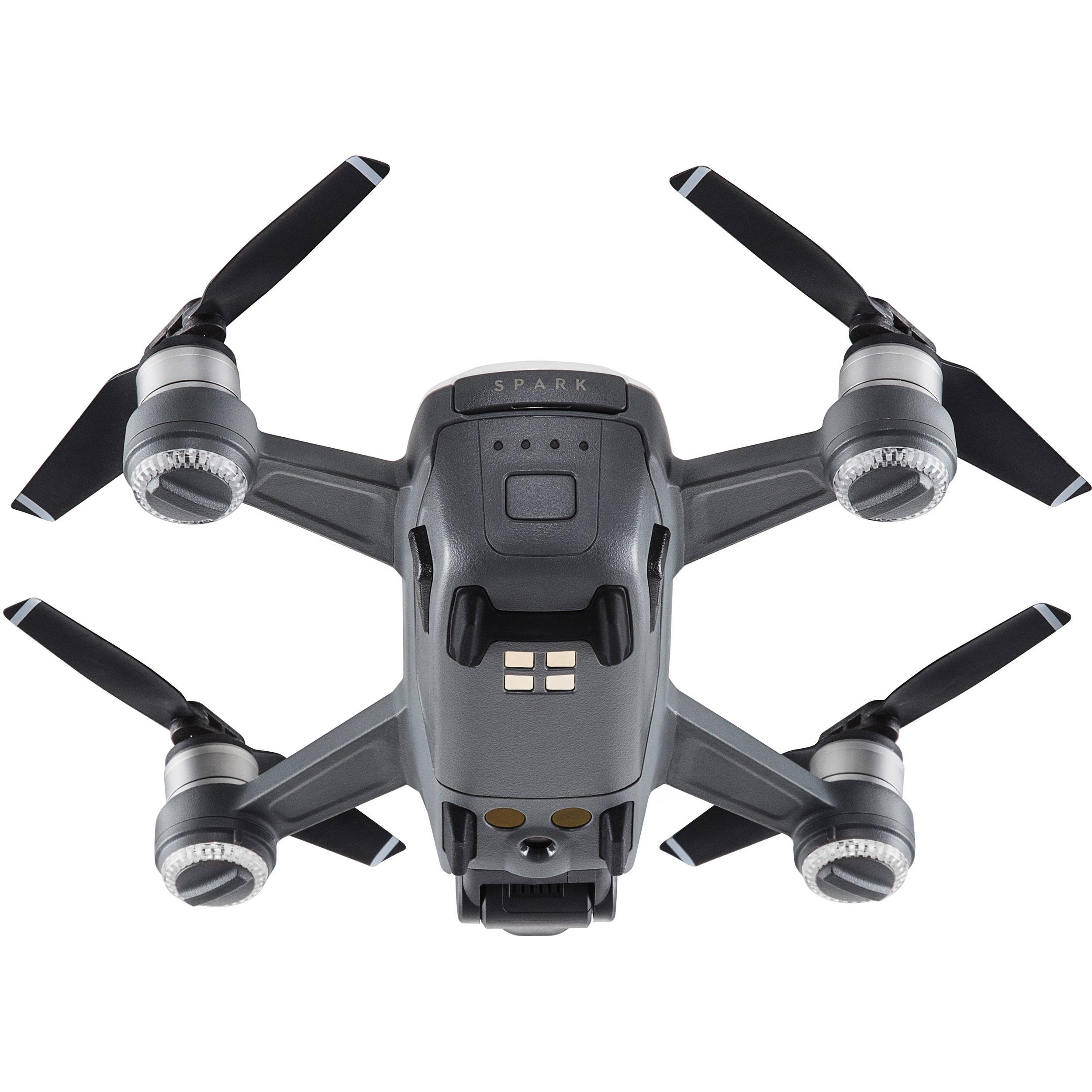 DJI Spark Drone Quadcopter (Alpine White) with Remote Controller, Battery, Sandisk Ultra 32GB Memory Card, Card Reader, Prop Guards Bundle Starter Kit