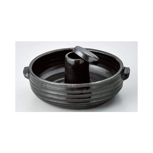 せともの本舗 Tajin Pot/Shabu Shabu Iron Crystal Shabu Pot [29 x 26.5 x 13 cm / 9 cm] Direct Flame Restaurant Hotel/Ryokan Japanese Tableware Restaurant Commercial Use