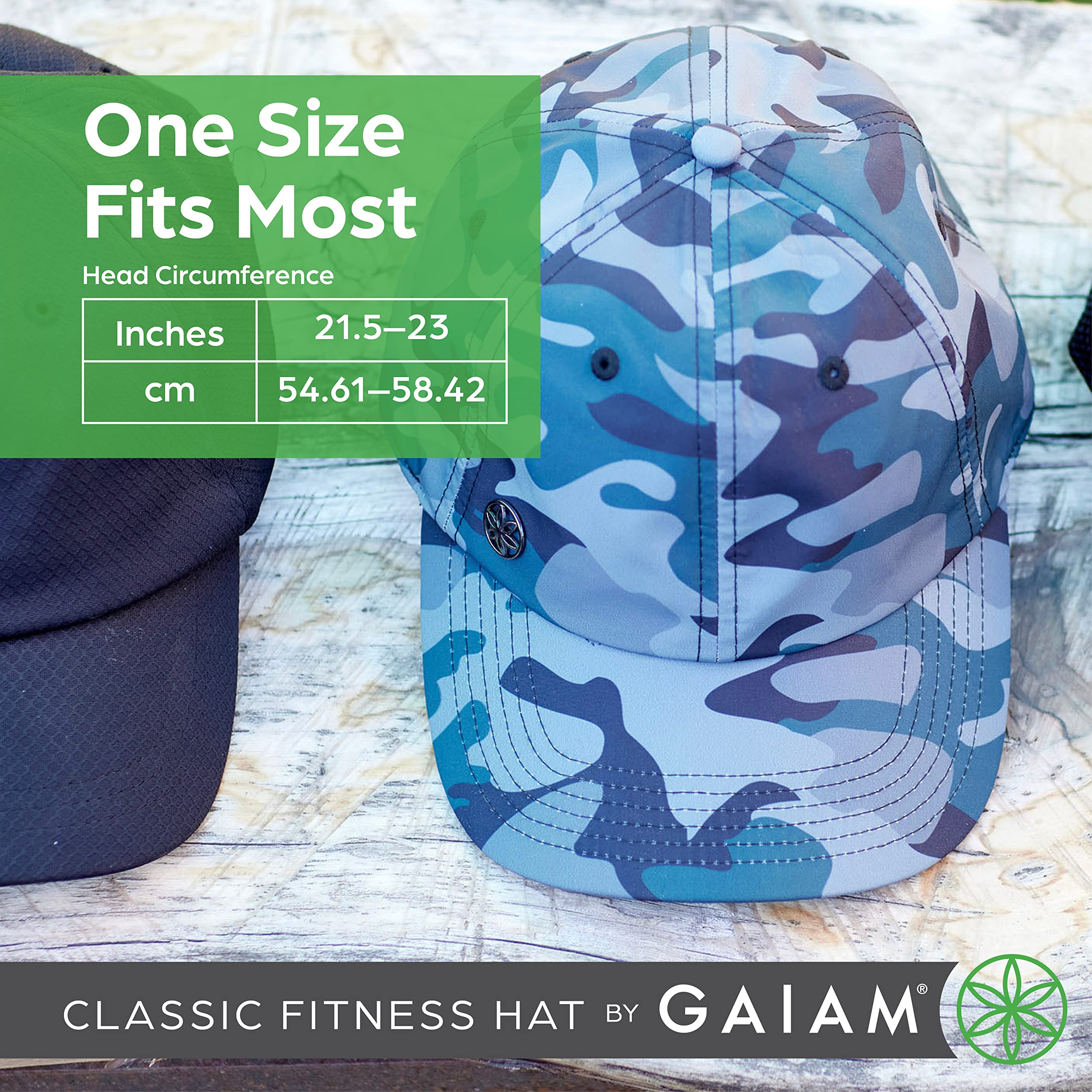 Gaiam Women's Running Hat - Classic Fitness White Sun Cap, Trendy Runners' Hat with Ponytail Hole, Quick-Dry & Moisture-Wicking Sweatband, Cooling Girls' Baseball Cap for Summer - White