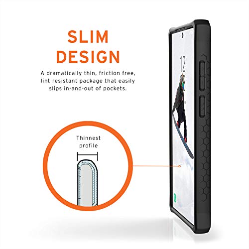 Urban Armor Gear UAG Compatible with Samsung Galaxy Note20 5G Case [6.7-inch Screen] Rugged Lightweight Slim Shockproof Monarch Protective Cover, Black