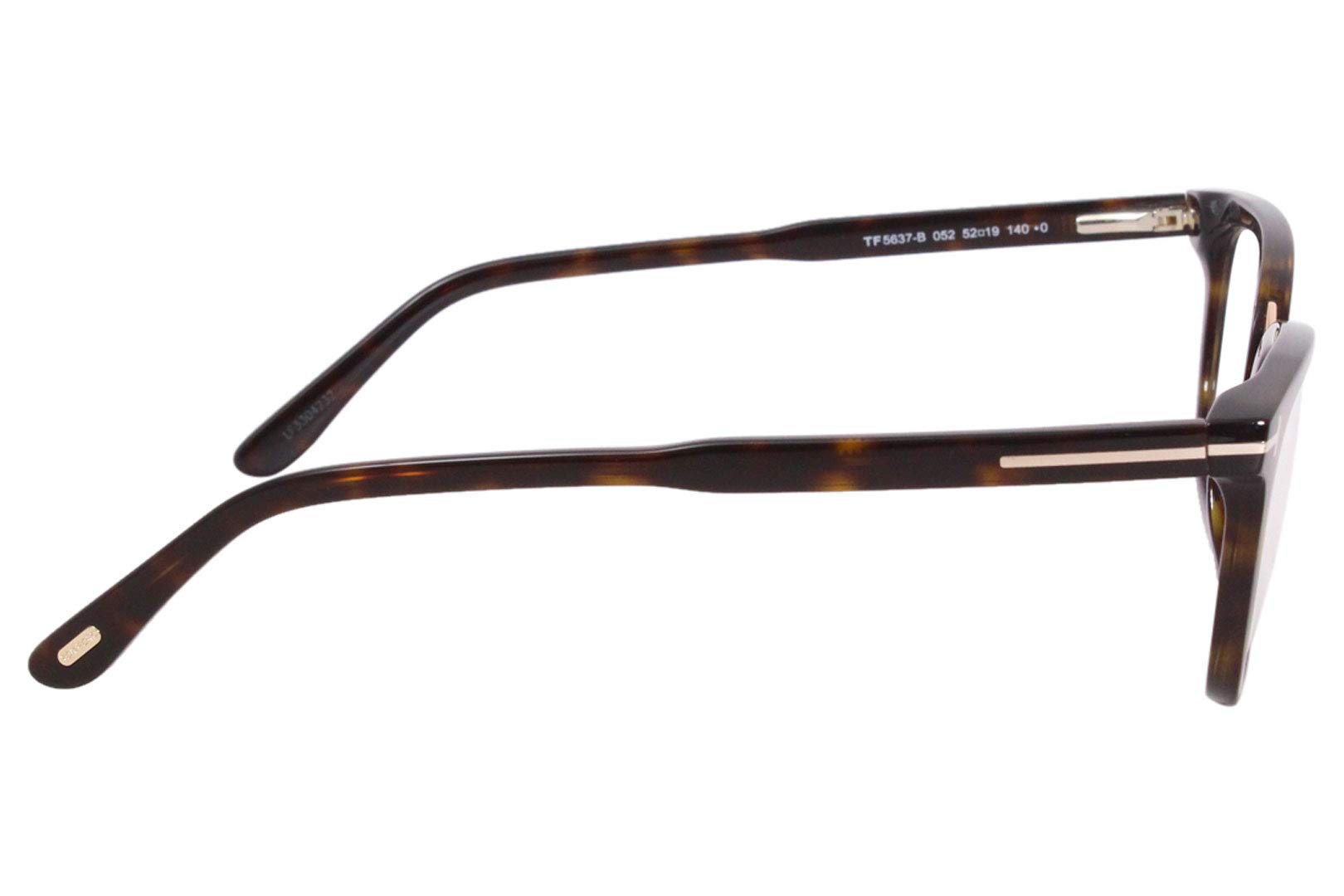 Eyeglasses Tom Ford FT 5637 -B 052 Shiny Classic Dark Havana, Rose Gold/Blue Bl