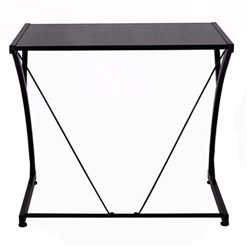 MJWDP Glass Desktop Computer Desk PC Laptop Desk Writing Study Workstation Home Desk Z Shape Desk