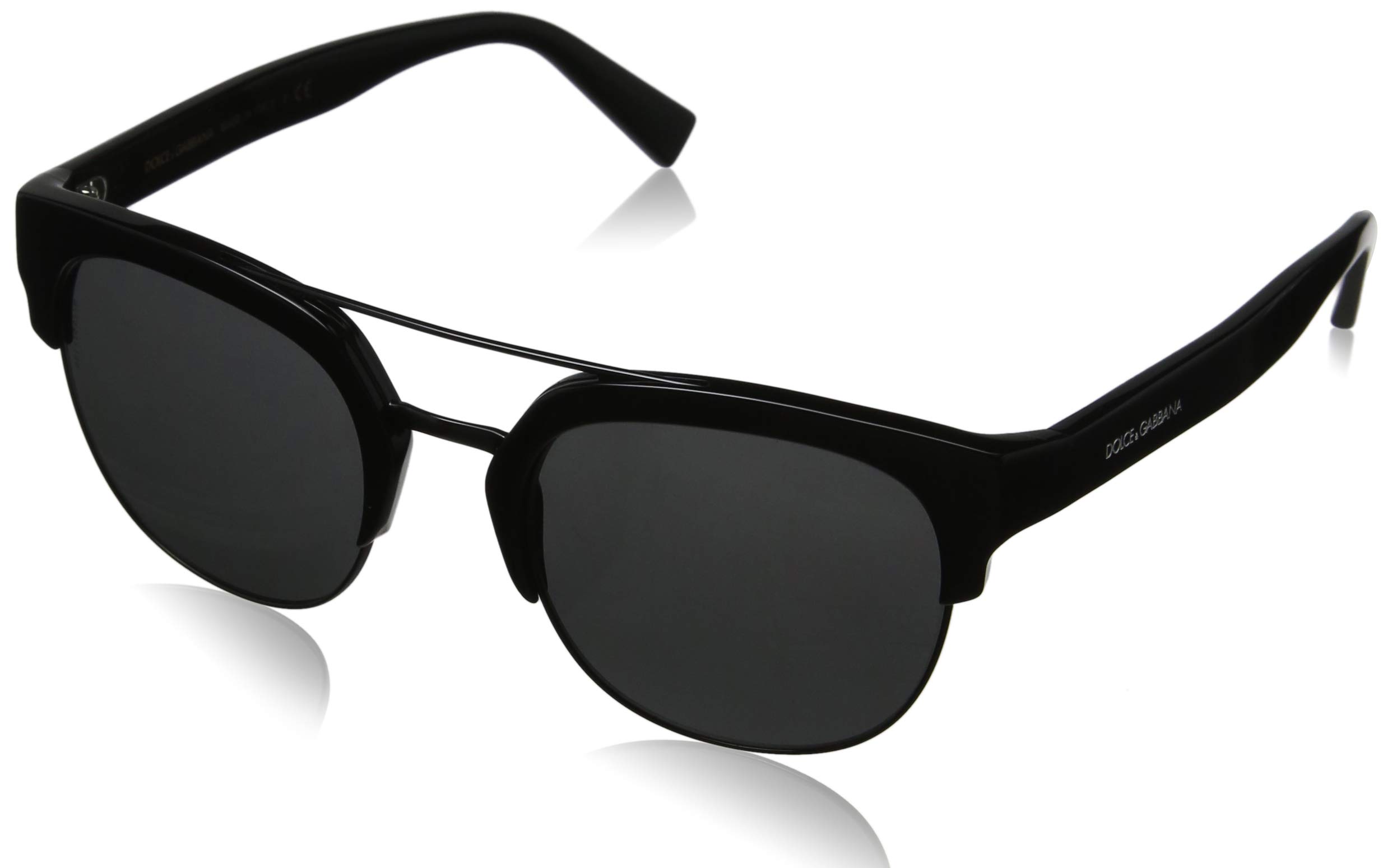 Dolce and Gabbana DG4317 501/87 Black DG4317 Retro Sunglasses Lens Category 3 S