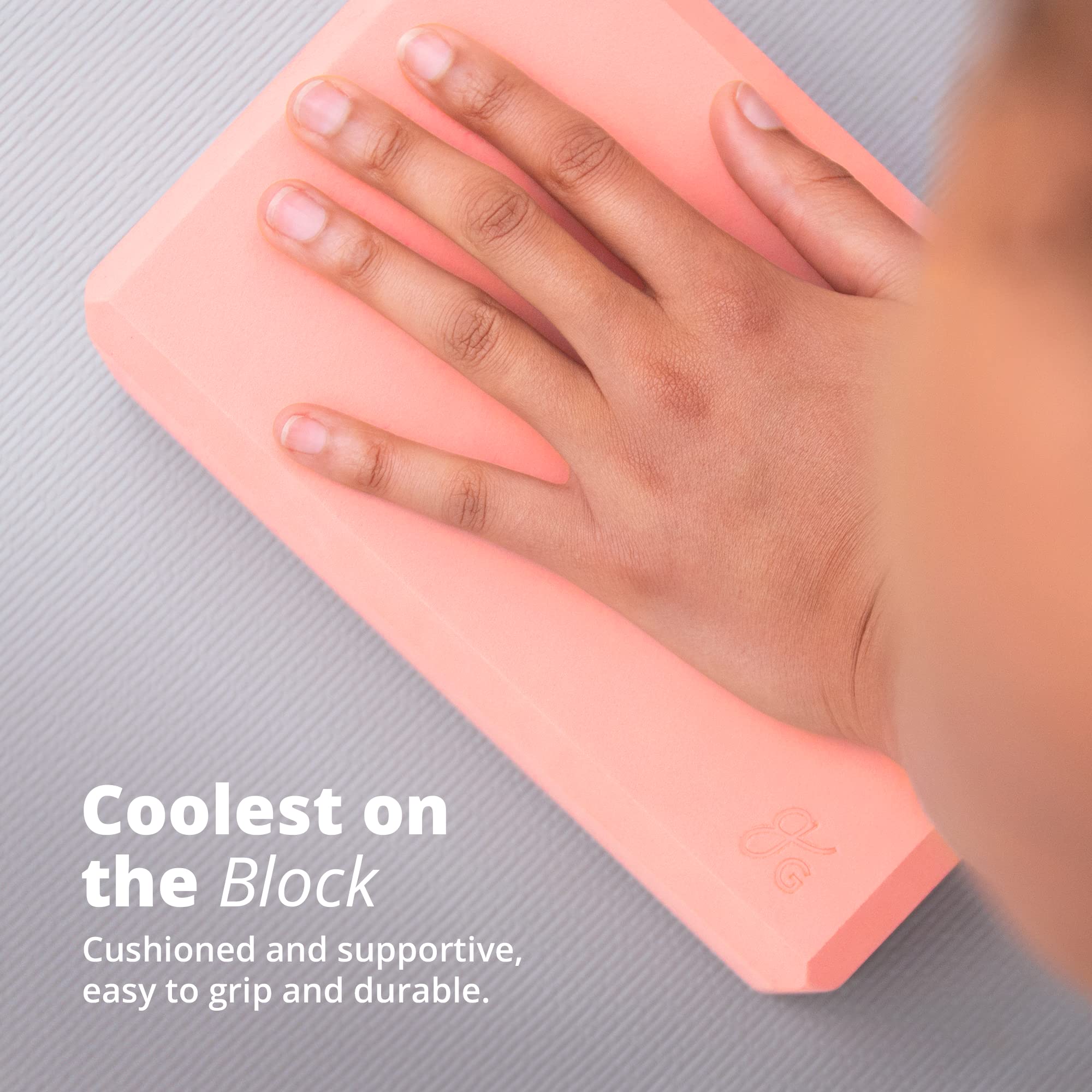 Greater Goods Premium Yoga Blocks for Yoga, Pilates, or Meditation, Blush Pink, (Pack of 2)