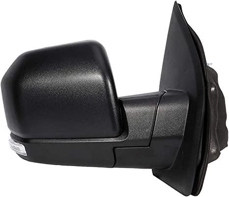 FEIPARTS Tow Mirrors Fit for Towing Mirrors with 2015-2019 for F150 Pickup Truck Power Adjusted Heated Turn Signal Light with Black Housing Manual Folding Manual Telescoping Pair Left Right Mirrors