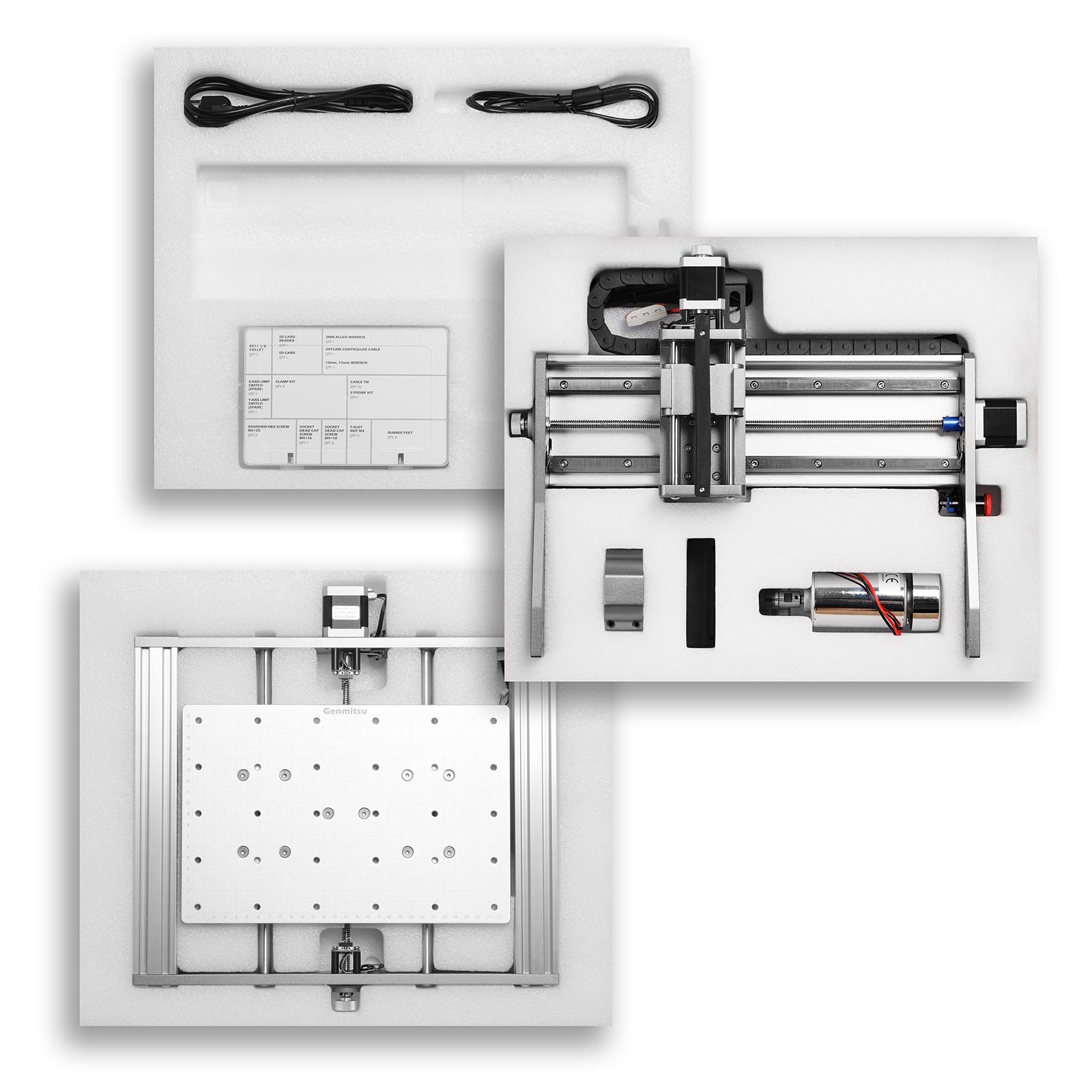 Genmitsu 3020-PRO MAX V2 CNC Router Machine, Upgraded 3 Axis Engraver for Metal, Wood, Acrylic, PCB MDF, New Structure & Offline Controller & 6pcs Limit Switches, Working Area 11.8 x 8.1 x 3.1 inch