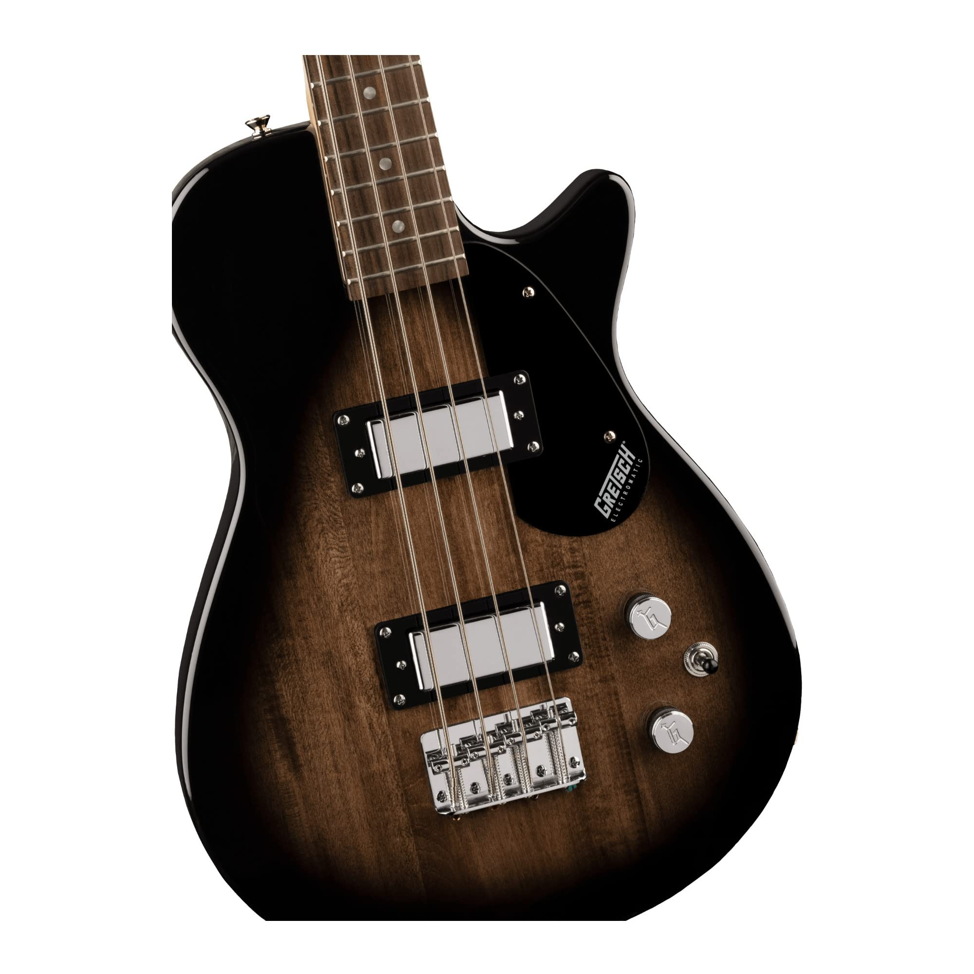 Gretsch G2220 Electromatic Junior Jet Bass II Short-Scale 4-String Guitar with Basswood Body, Laurel Fingerboard, and Bolt-On Maple Neck (Right-Hand, Bristol Fog)