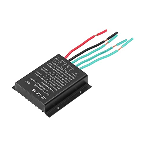 Luqeeg 48V Wind Turbine Controller, Automatic IP67 Waterproof Wind Power Regulator Suitable for 400W Wind Turbine System, Aluminium Alloy Mini Wind Turbine Generator Controller