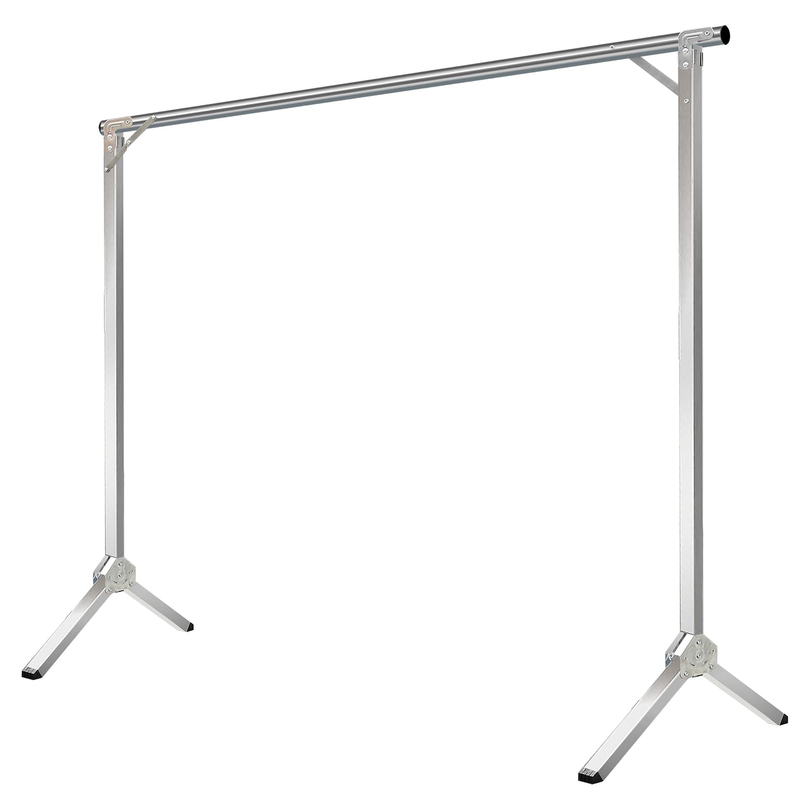 MRCTVG 58in Lightweight Clothes Drying Rack, Foldable Garment Racks for Small Space Hanging Clothes, Premium Stainless Steel Laundry Rack for Air Drying Clothingļ¼Silverļ¼