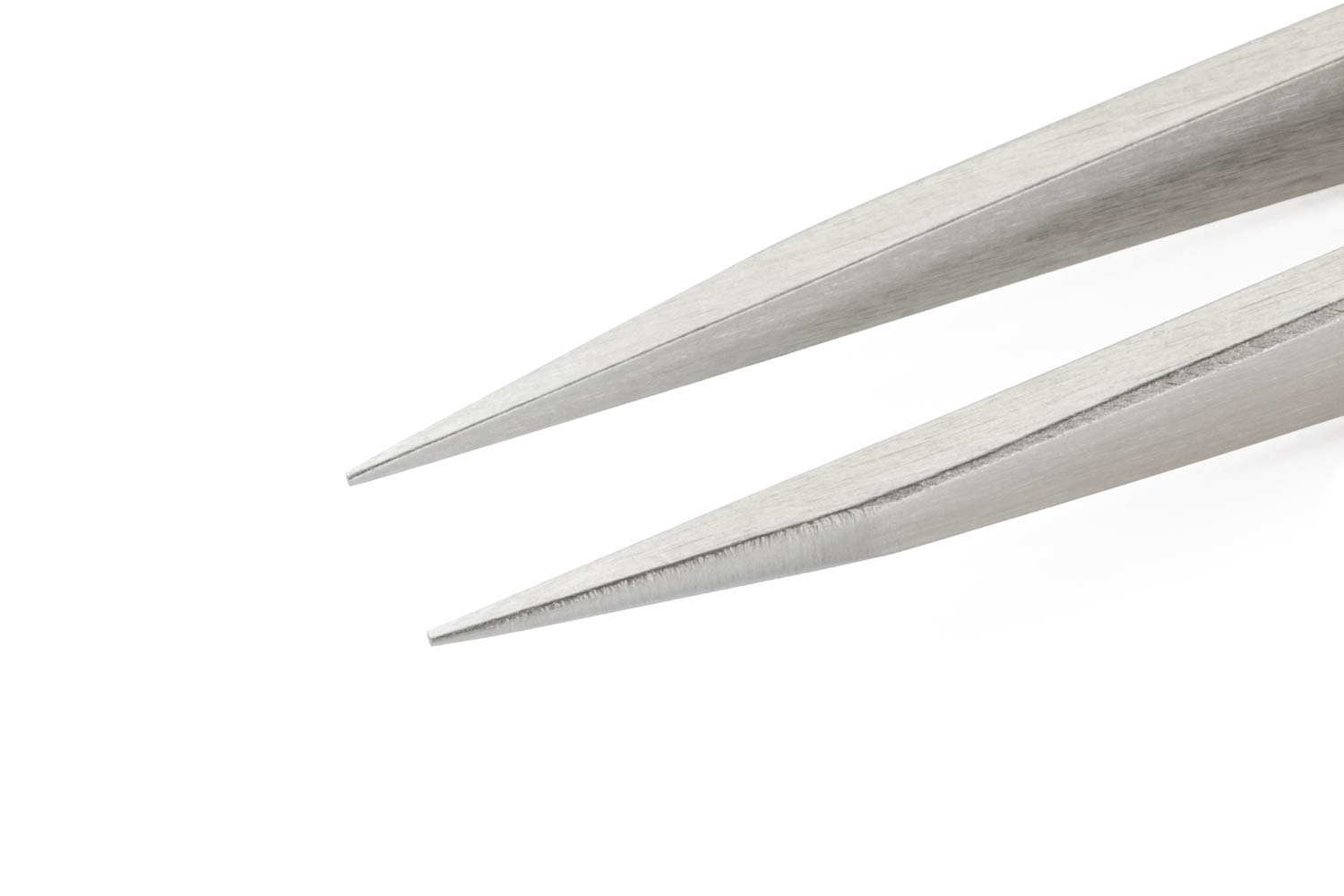 Weller Erem OOSA Stainless Steel Straight Fine Point Anti Magnetic Tweezer, 4.75" Overall Length