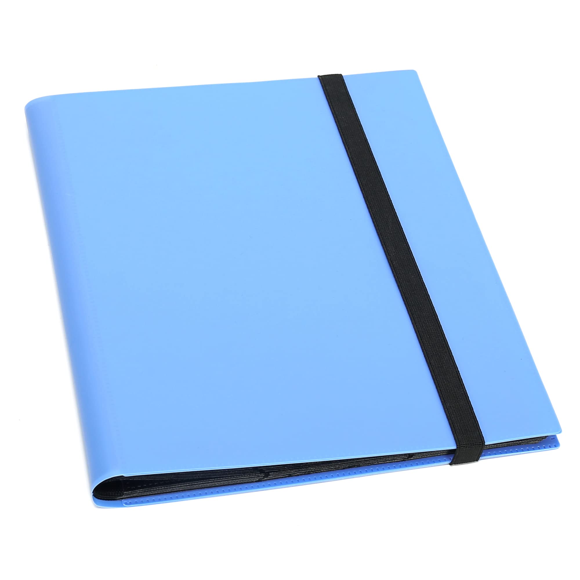 HYUTOTA 9 Pocket Trading Card Album Binder Folder with Sleeves, Fits 360 Cards(Baby Blue)