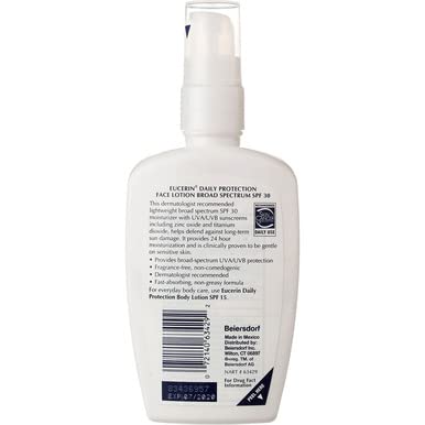Eucerin Daily Protective Facial Lotion SPF30, 4 Ounces each (Value Pack of 4)