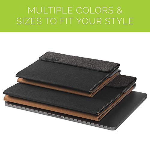 Rocketbook Smart Notebook Folio Cover - 100% Recyclable, Biodegradable Cover with Pen Holder, Magnetic Clasp & Inner Storage - Dark Matter Black, Letter Size (8.5" x 11")