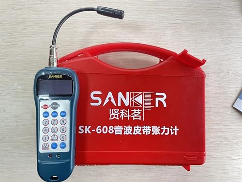 Sanker Sonic Belt Tension Meter SK-608 Suited for Multi-Ribbed V- and synchronous Belts Shorter Measurement time ≤ 0.2S Measuring Accuracy +/-1% Frequency Range 10-5000Hz U550 Same Function
