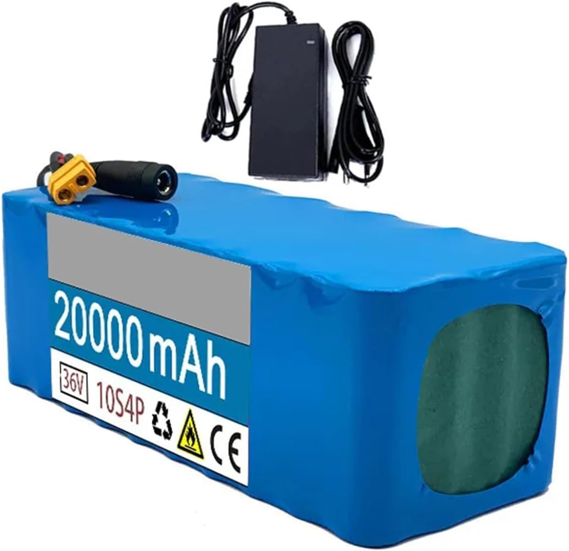 EsaSaM 36V 20Ah Electric Bicycle Battery,10S4p Lithium Battery Pack,with 42V 2A Charger,for 250W-1000W Electric Bicycle Scooter