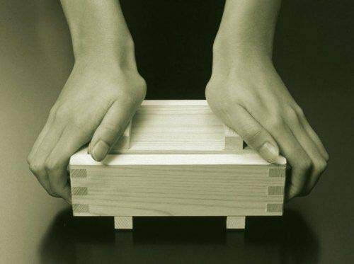 JapanBargain 3131, Wooden Rectangular Oshizushi Sushi Press Mold Maker Rice Mold, 7x4 inch, 1 Pack