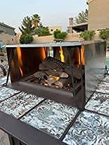 Heat Warden Premium Heat Deflector System with 3 Stainless Steel Sides Turns Your FIRE Pit INTO a Warm and Cozy Outdoor Fireplace!