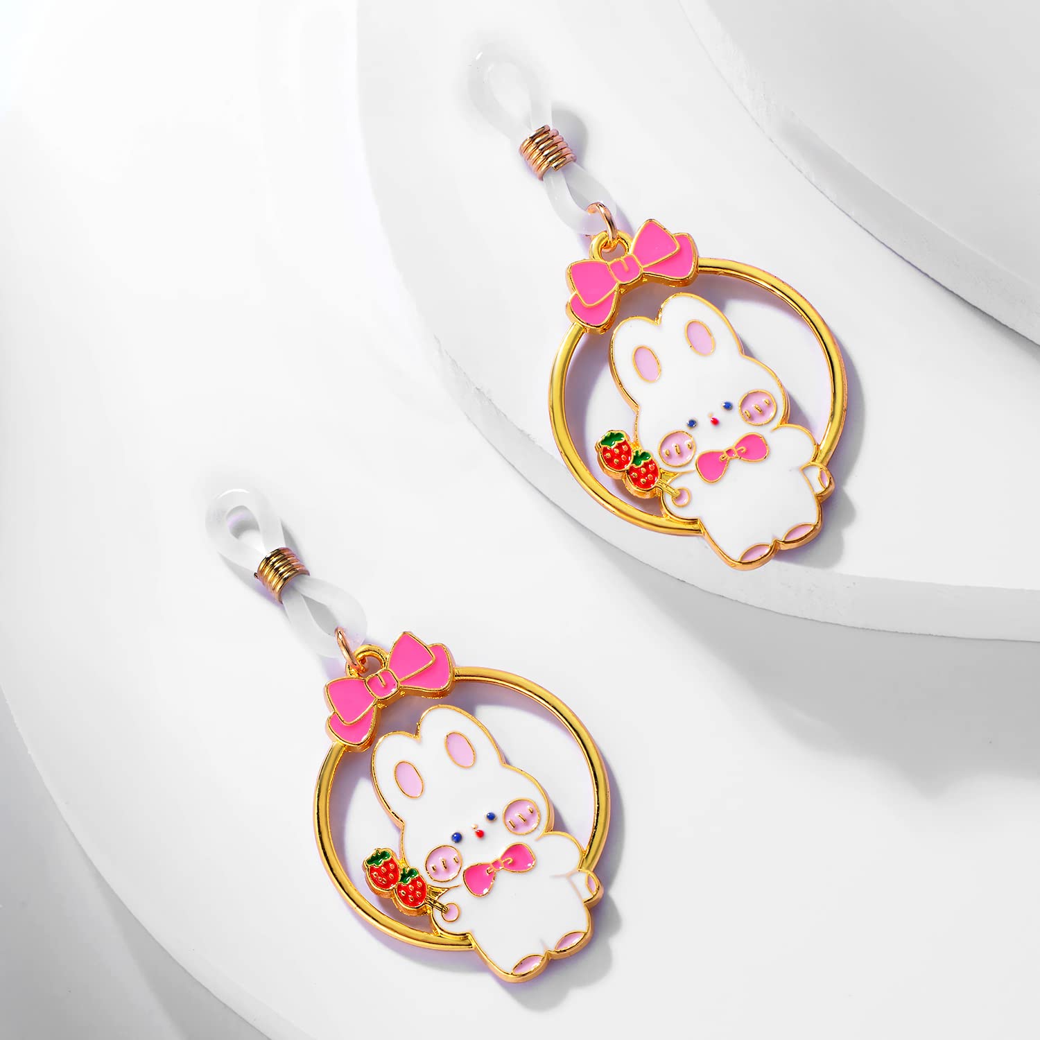 kingdot Cute Rabbit Bear Non Piercing Nipple Jewelry, Fake Nipple Piercing, Adjustable Nipple Rings, Non-Pierced Nipple Rings for Women Girl(Rabbit)