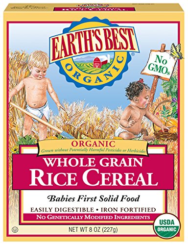 Earth's Best, Organic Infant Cereal, Whole Grain Rice, 8 oz