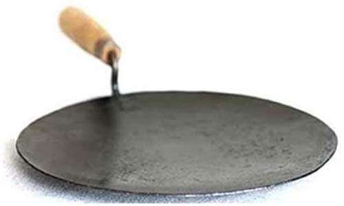 Handmade Iron Tawa For Cooking Chapati Bread Roti Cooking Pan Utensil Indian Tava 8 inch