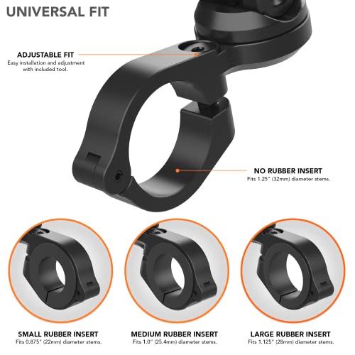 Rokform - iPhone 14 Pro Max Rugged Case + Motorcycle Handlebar Phone Mount (Black)