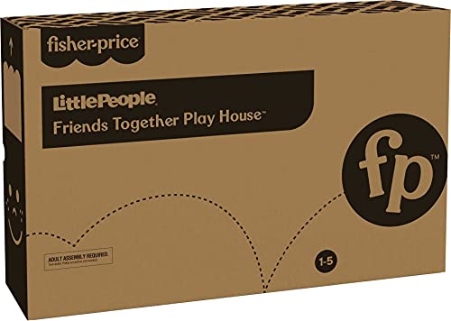 Fisher-Price Little People Toddler Playset Friends Together Play House Interactive Learning Toy with Smart Stages for Ages 1+ Years