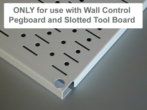 Wall Control Pegboard 1in x 4in C-Bracket Slotted Metal Pegboard Hook for Wall Control Pegboard and Slotted Tool Board β Black
