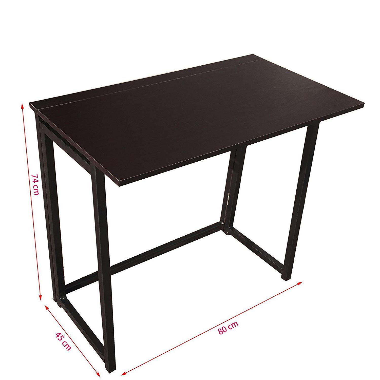Goujxcy Computer Desk,Modern Foldable Corner Writing Table Study Laptop PC Desk Book Stand Tray Home Office Furniture Study Workstation for Small Spaces and Students Laptop Black