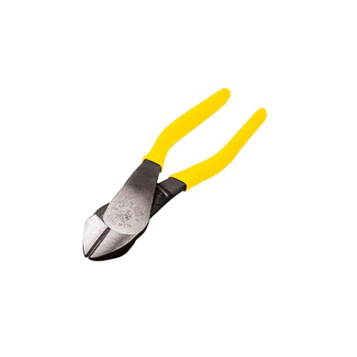 Klein Tools D2000-49 Pliers, Diagonal Cutting Pliers with Heavy-Duty Cutting Knives, Short Jaws and Dual Material Grips, 9-Inch