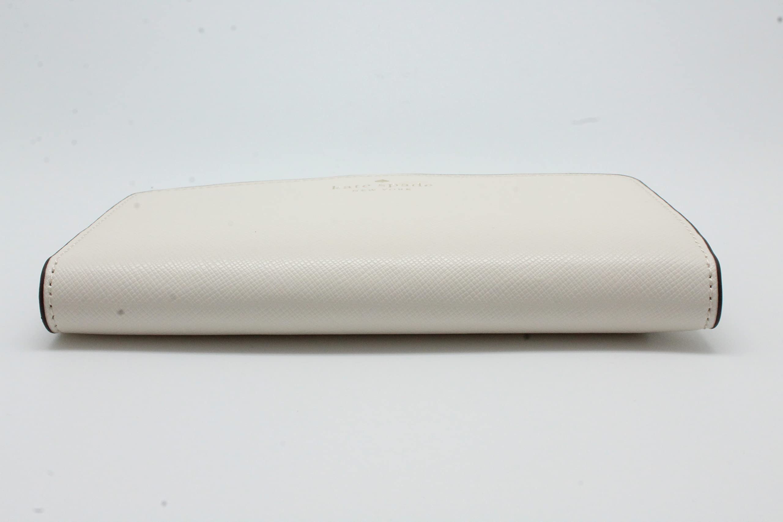 Kate Spade Jana Large Slim Bifold Wallet Saffiano Leather Parchment