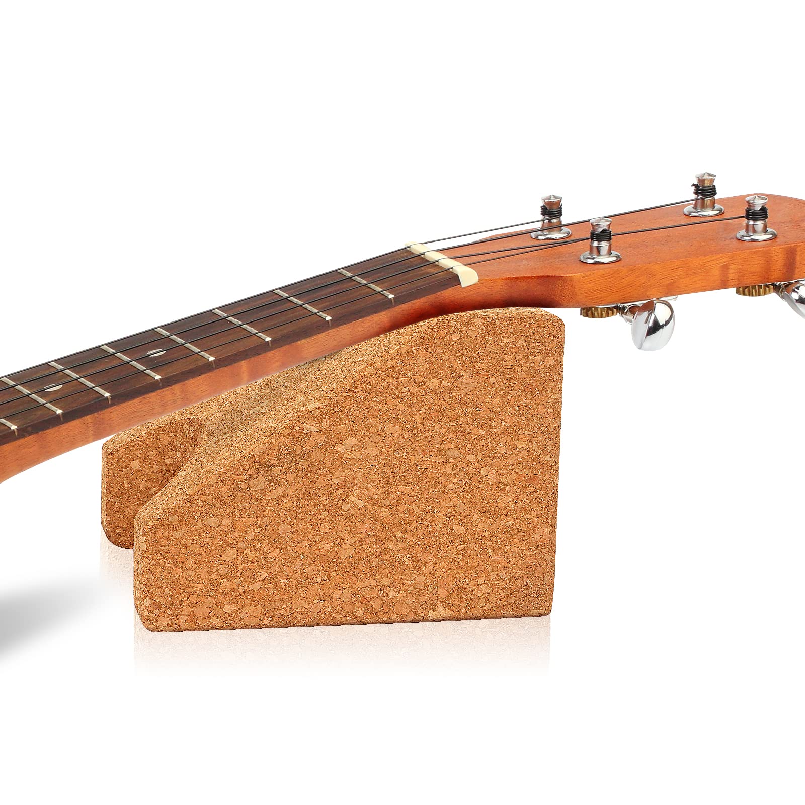 Guitar Neck Rest, Portuguese Cork Guitar Neck Cradle Support Pillow String Instrument Luthier Tool for Guitar Workstation, Ukuleles, Violins, Banjos, Mandolins, Basses
