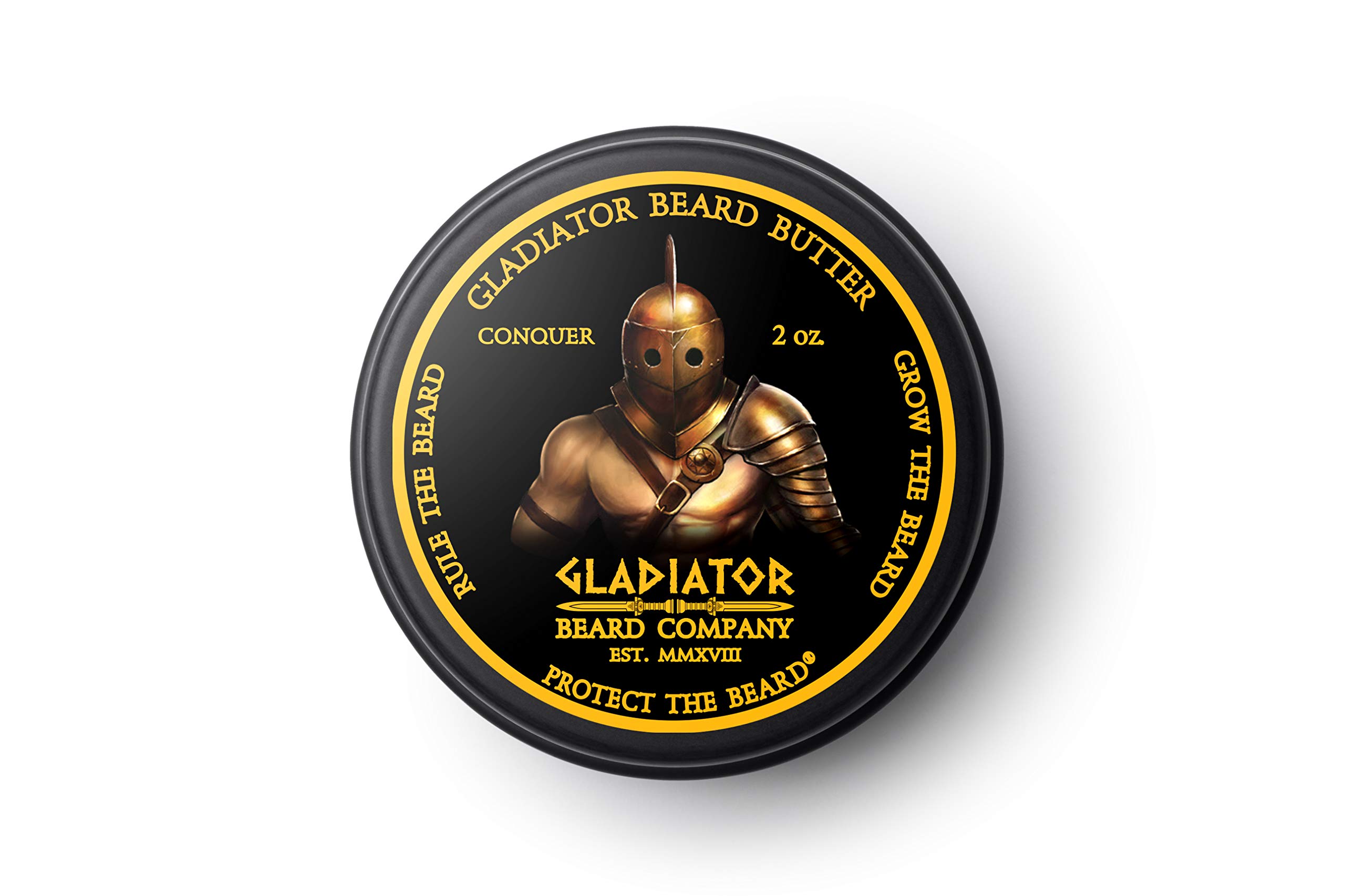 Gladiator Beard® Butter (2 oz.) - Conquer Scent - All-natural, whipped beard butter ultra-conditioning formula designed to hydrate and soften your beard, and leave it smelling awesome.