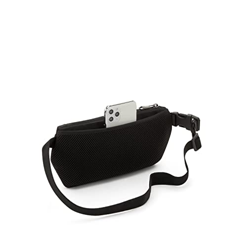 TUMI Voyageur Loha Slim Hip Bag - Waist Pack for Women & Men - Premium Fanny Pack Bag - Black & Gunmetal Hardware